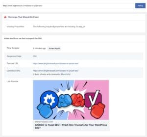 Facebook Sharing Debugger Tool Guide | Bright Vessel