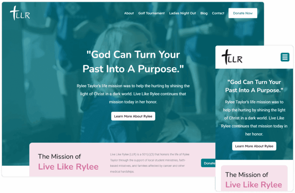 Live Like Rylee - B2B Website Platform Developer - Bright Vessel